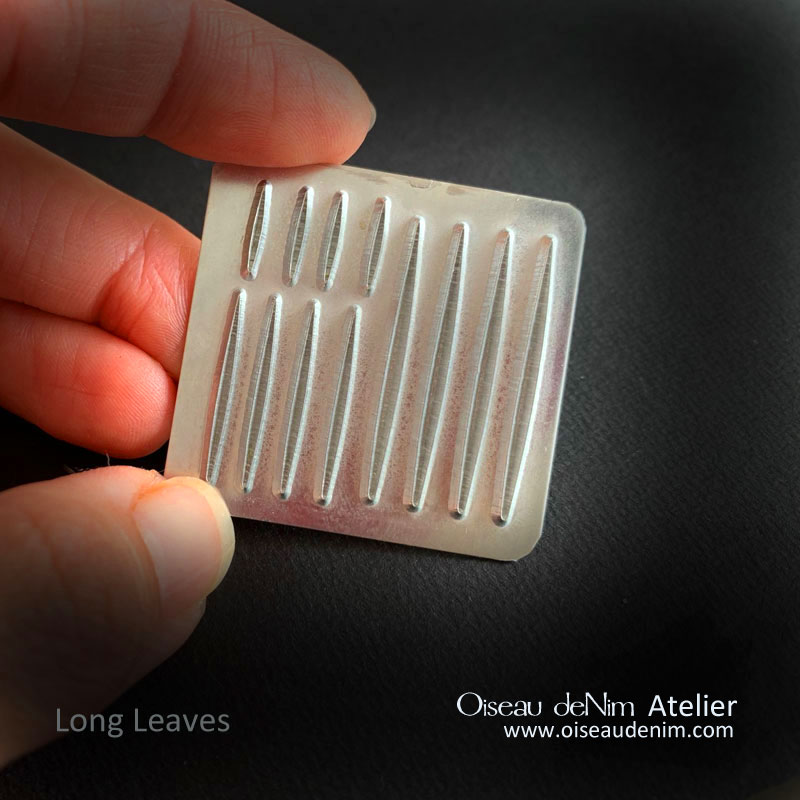 Miniature Long Leaves Leaf Cutter - Oiseau deNim Miniatures